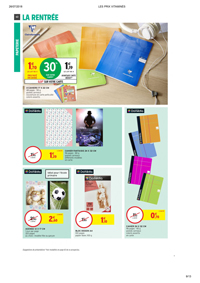 Rentrée scolaire 2018-2019 : Cette année ce... - Courses à petits prix